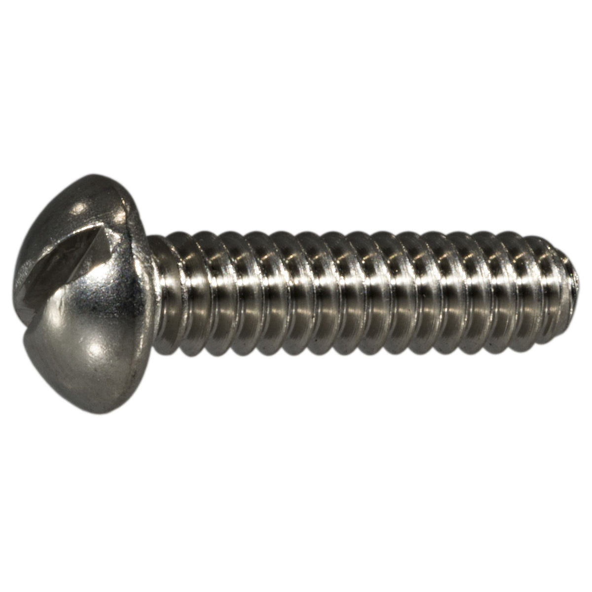 #10-24 x 3/4" 18-8 Stainless Slotted Round Machine Screws (100 pcs ...