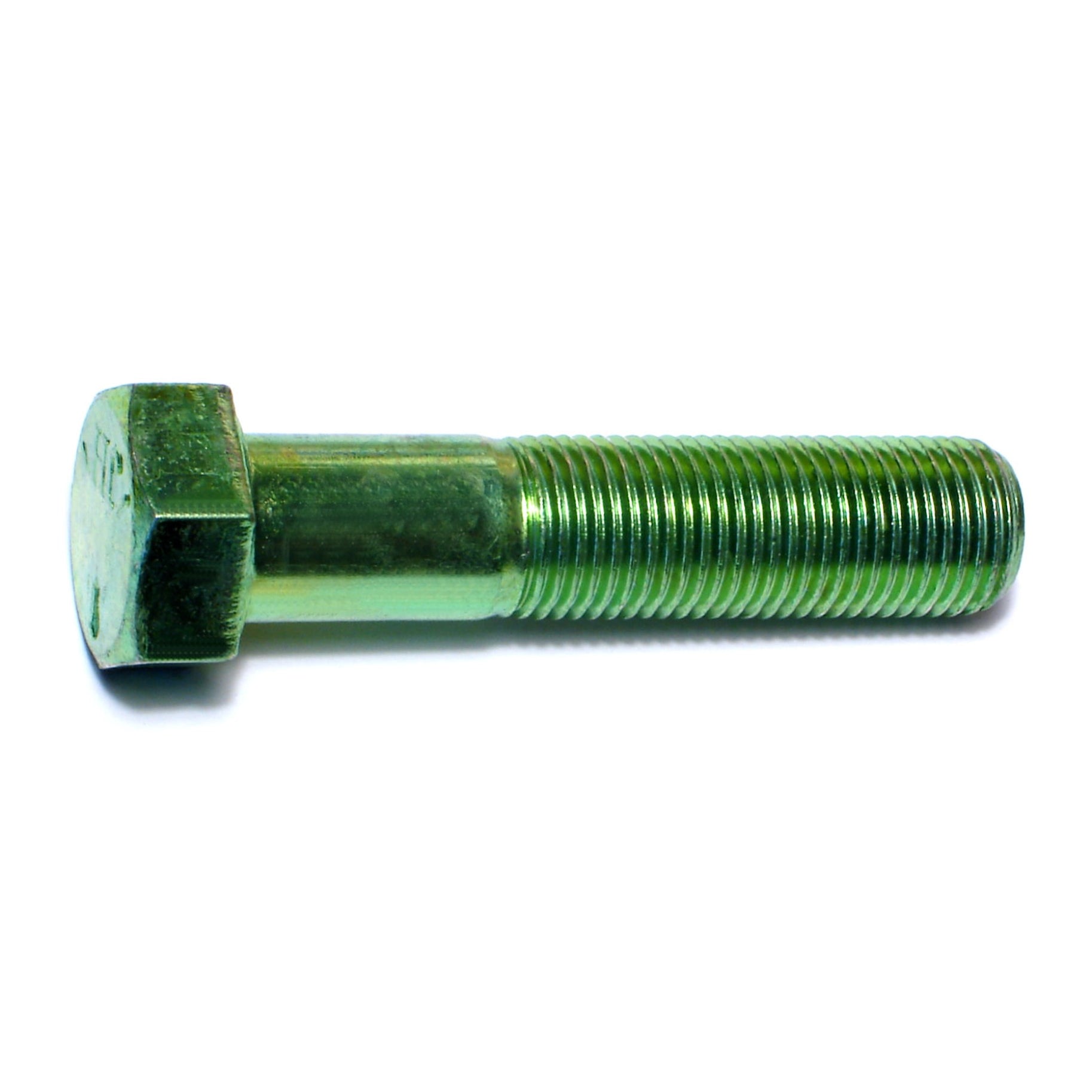 9/16"-18 x 2-1/2" Green Rinsed Zinc Grade 5 Hex Cap Screws (24 pcs ...
