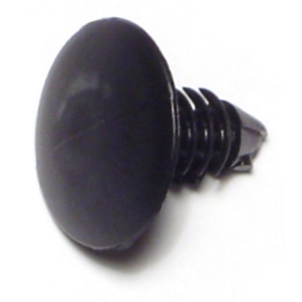 1/4" x 0.6" Black Plastic Hole Flex Retainers — MonsterFastener