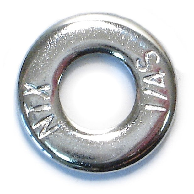 1/4" x 9/32" x 5/8" Chrome Grade 2 SAE Extra Thick Washers (10 pcs ...