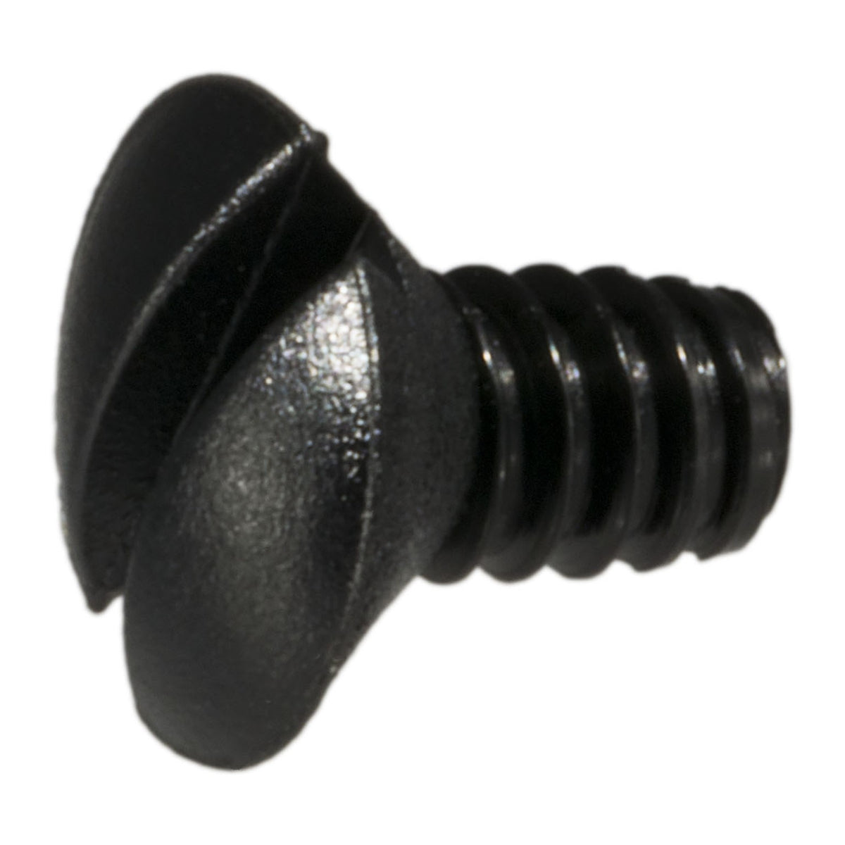 #6-32 x 1/4" Black Slotted Oval Coarse Threaded Switch Plate Screws (2 ...