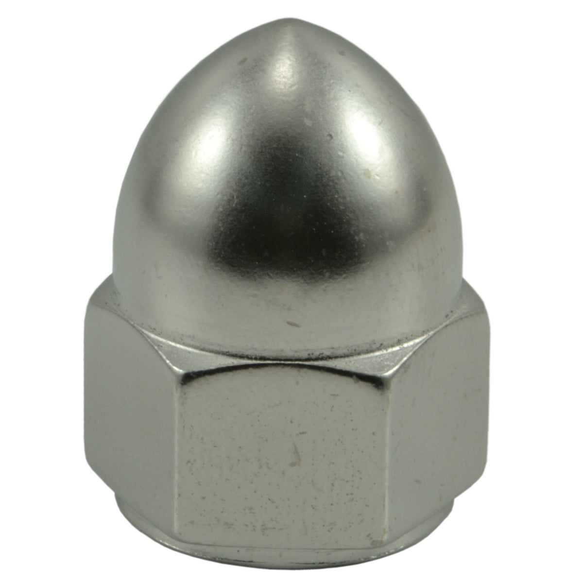 1/2"-13 Polished 18-8 Stainless Steel Coarse Thread Acorn Cap Nuts (3 ...