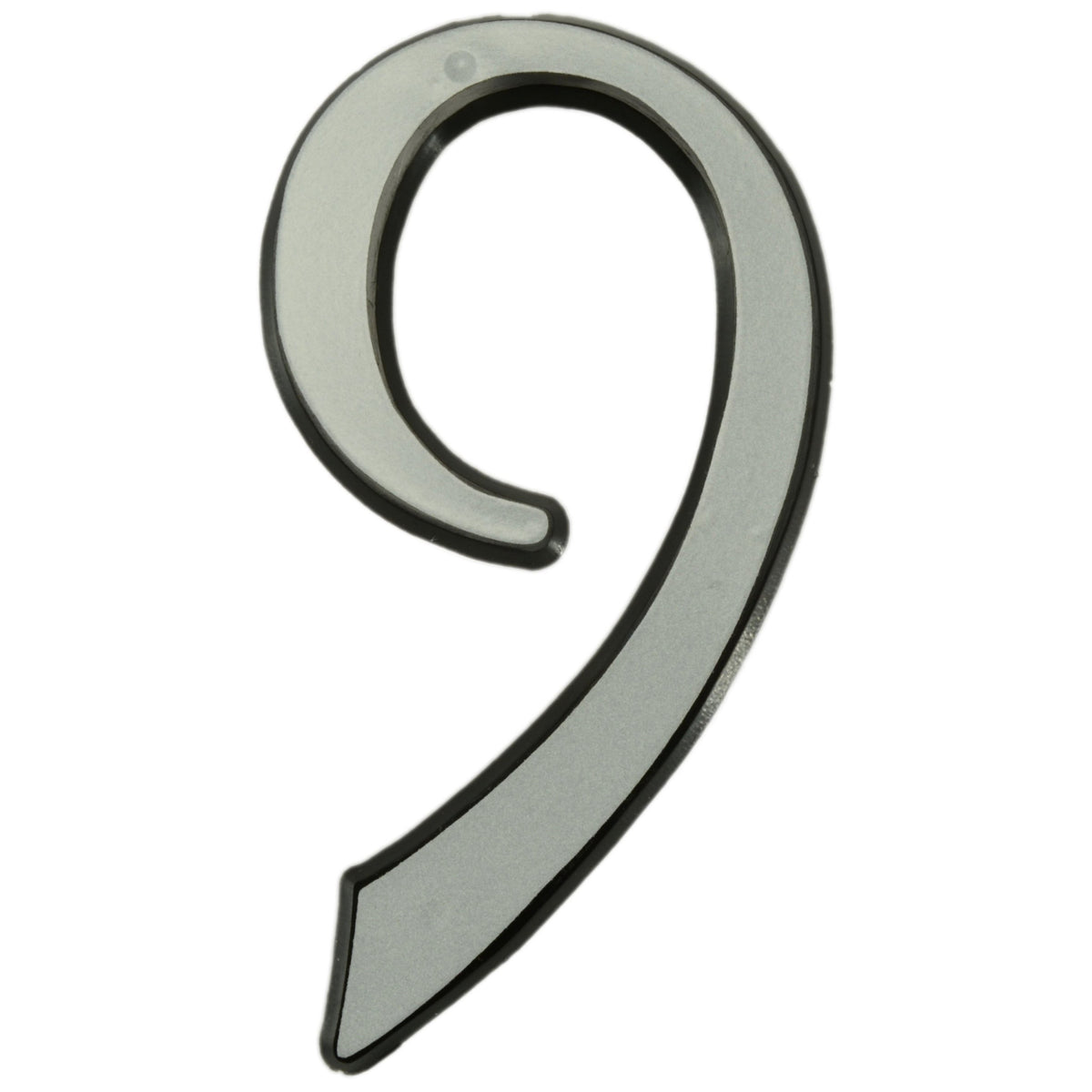 4" - "6" White Plastic Reflective House Numbers — MonsterFastener