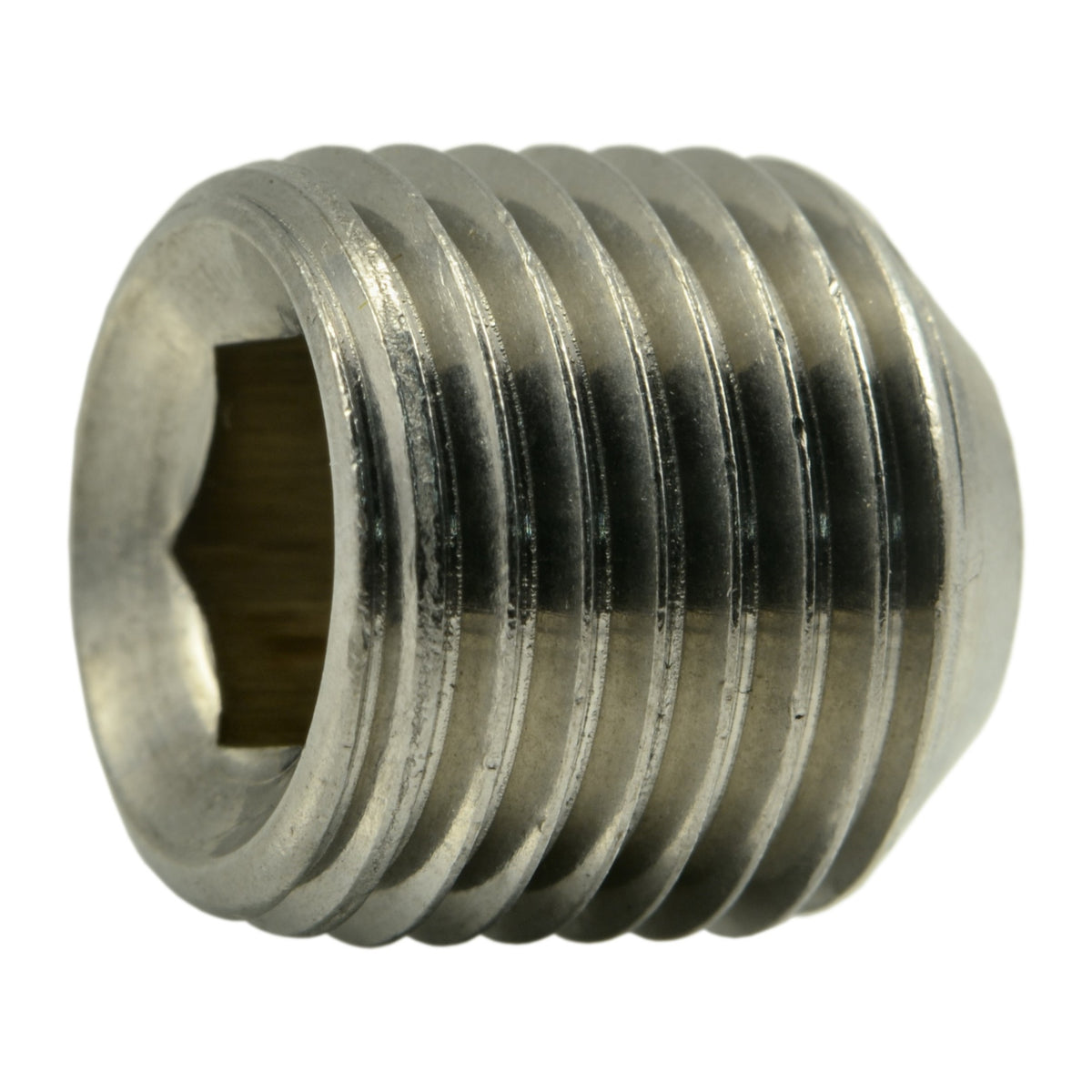 1/2"-20 x 1/2" 18-8 Stainless Hex Socket Headless Set Screws (5 pcs ...