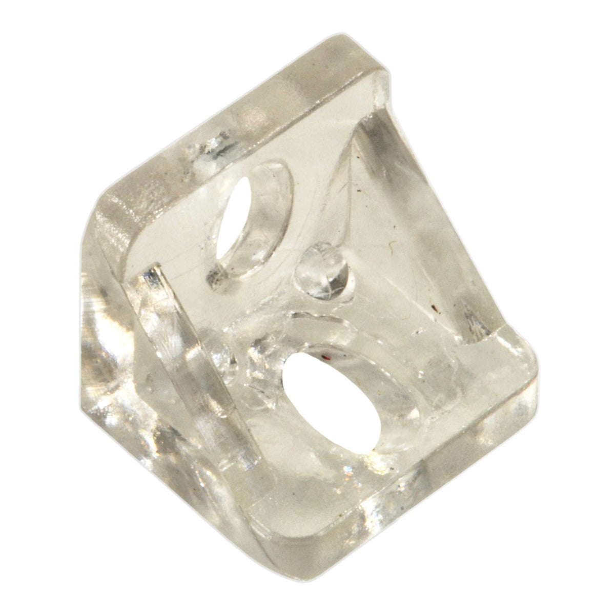 90 Degree x 3/4" x 5/8" Clear Plastic Mounting Brackets (12 pcs ...