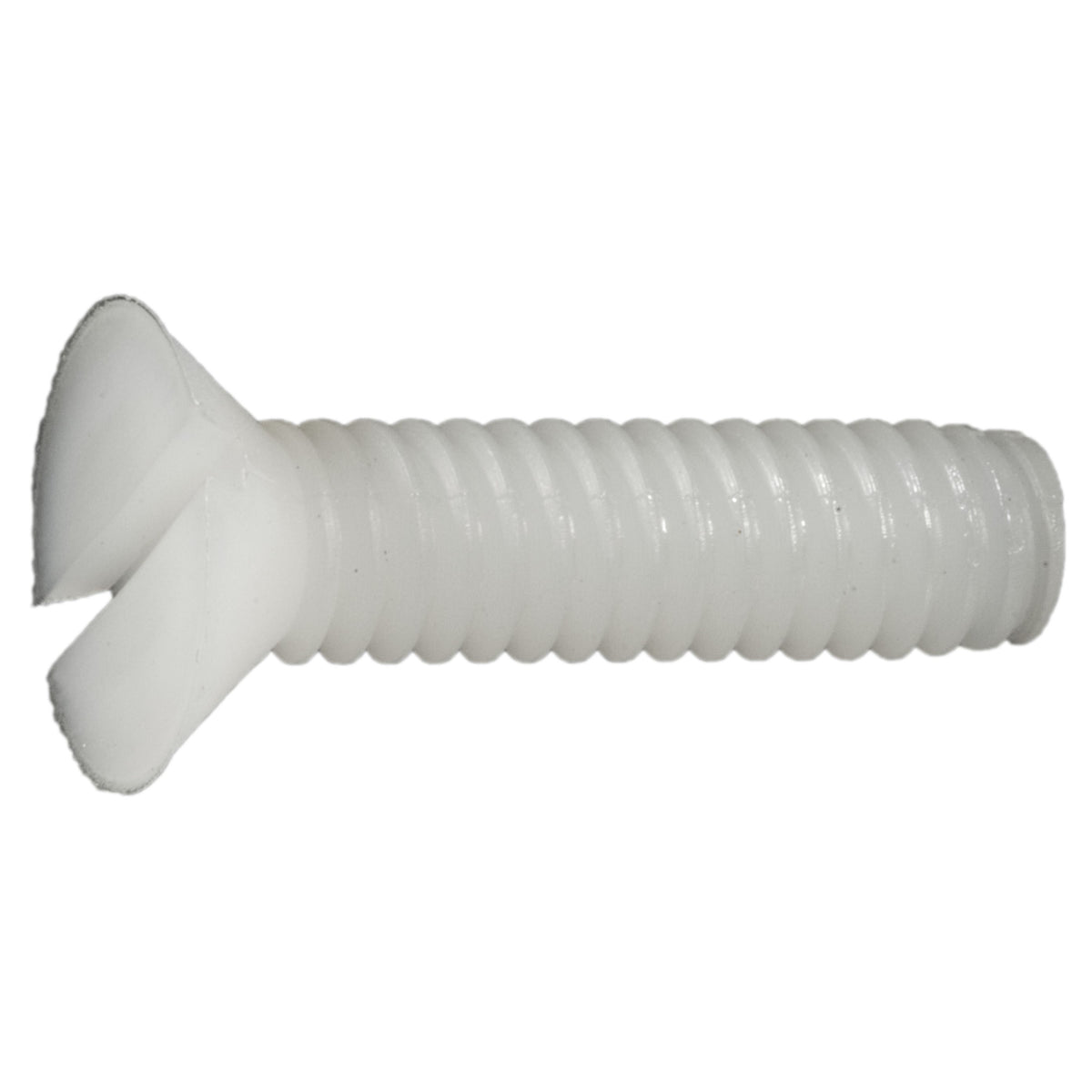 #10-24 x 1" Nylon Plastic Slotted Flat Head Screws (20 pcs ...