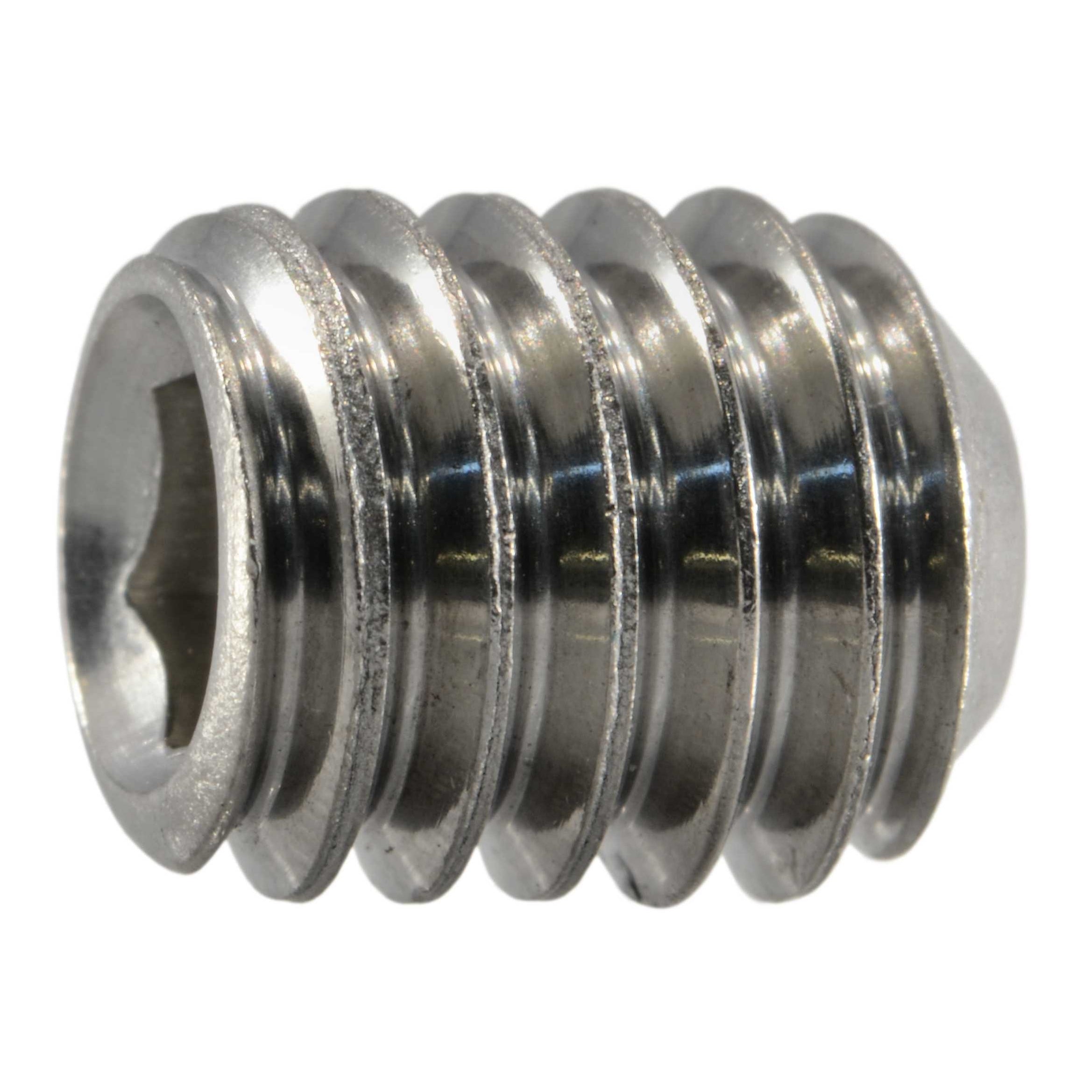 5/16"-18 x 3/8" 18-8 Stainless Hex Socket Headless Set Screws (7 pcs ...