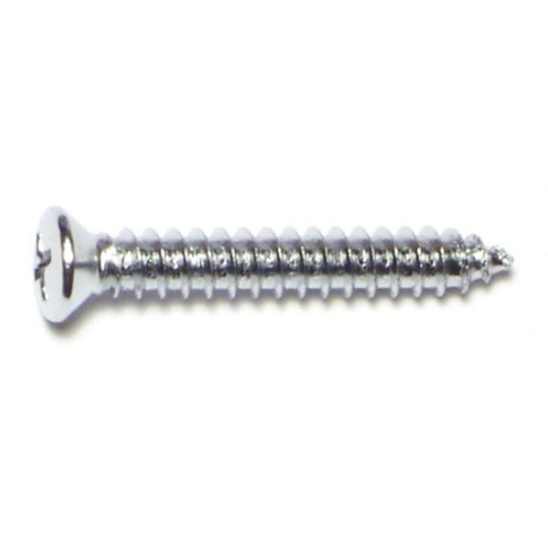 #10 x 1-1/4" Steel Phillips Oval Head Sheet Metal Screws (20 pcs ...