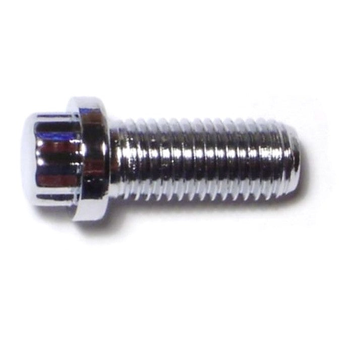 5/16"-24 x 3/4" Chrome Flange Head 12-Point Cap Screws (10 pcs ...