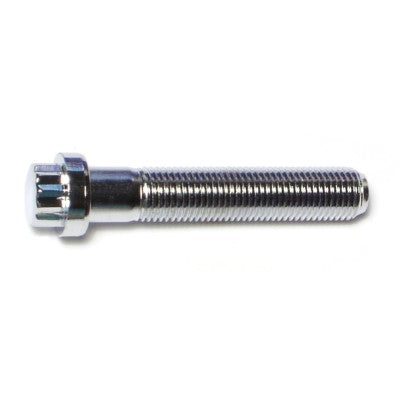3/8"-24 x 2" Chrome Flange Head 12-Point Cap Screws (10 pcs ...