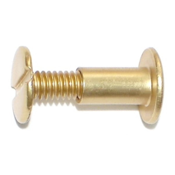 3/8" Brass Anodized Aluminum Screw Posts with Screws (10 pcs ...