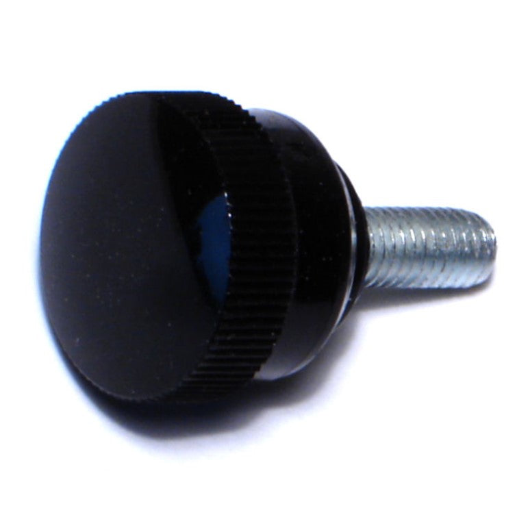 #10-32 x 9/16" Black Plastic Fine Thread Knurled Knobs (4 pcs ...