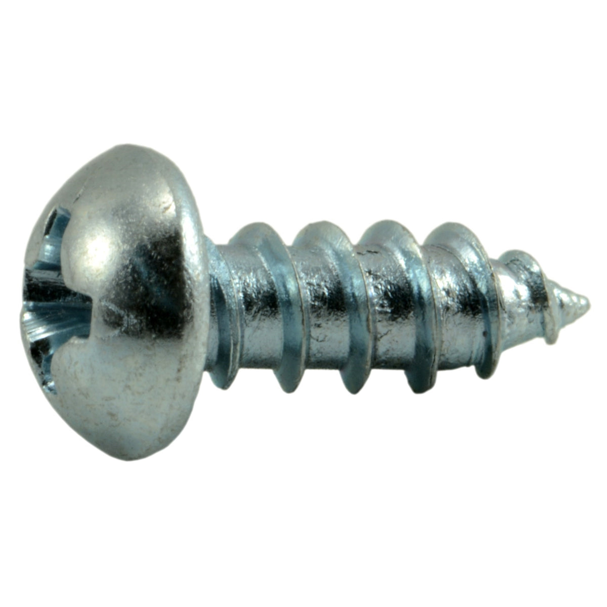 #6 x 3/8" Zinc Plated Steel Phillips Round Head Sheet Metal Screws (80 ...
