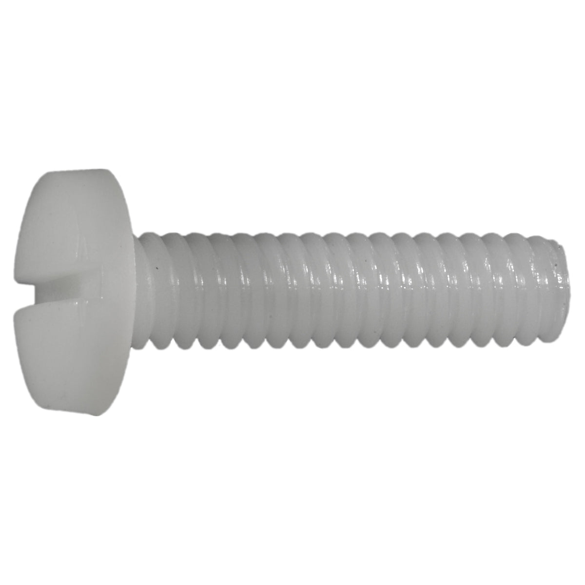 1/4"-20 x 1" Nylon Plastic Slotted Binding Machine Screws (16 pcs ...