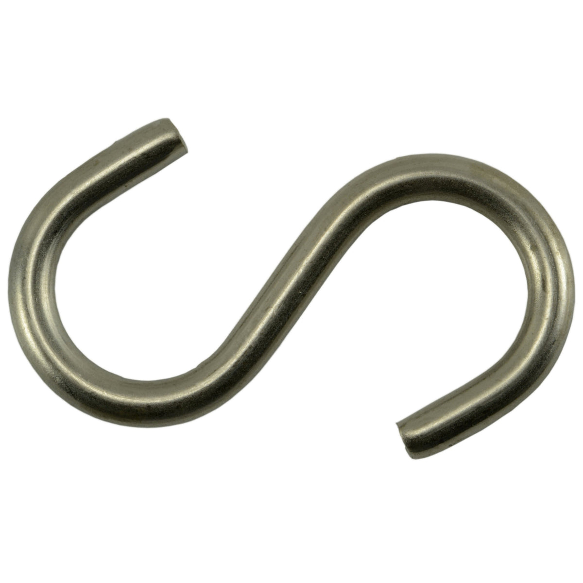 17/64" x 13/16" x 2-1/2" 18-8 Stainless Steel Medium Wire S Hooks (6 p ...